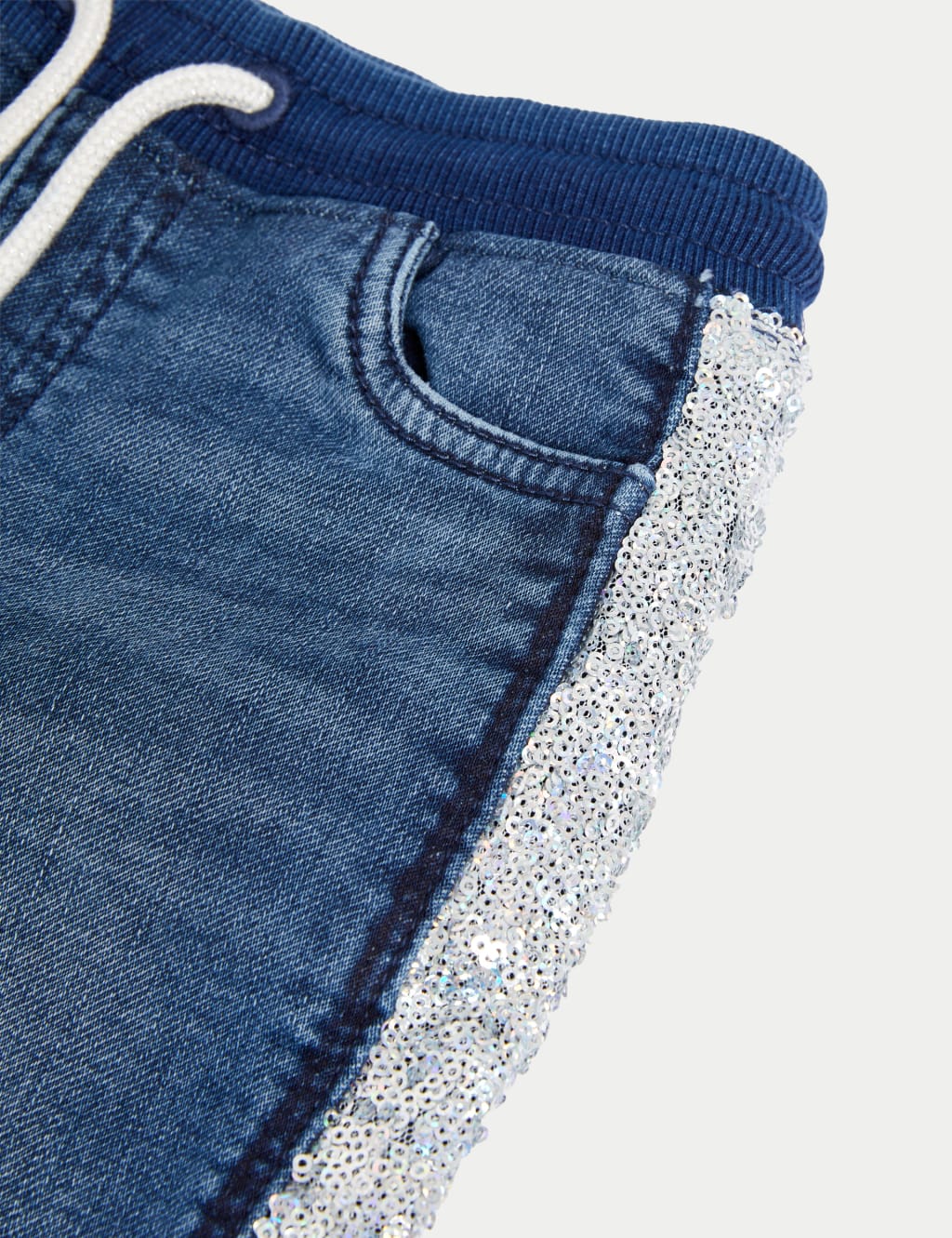 Denim Sequin Side Tape Comfort Jeans 2 8 Yrs