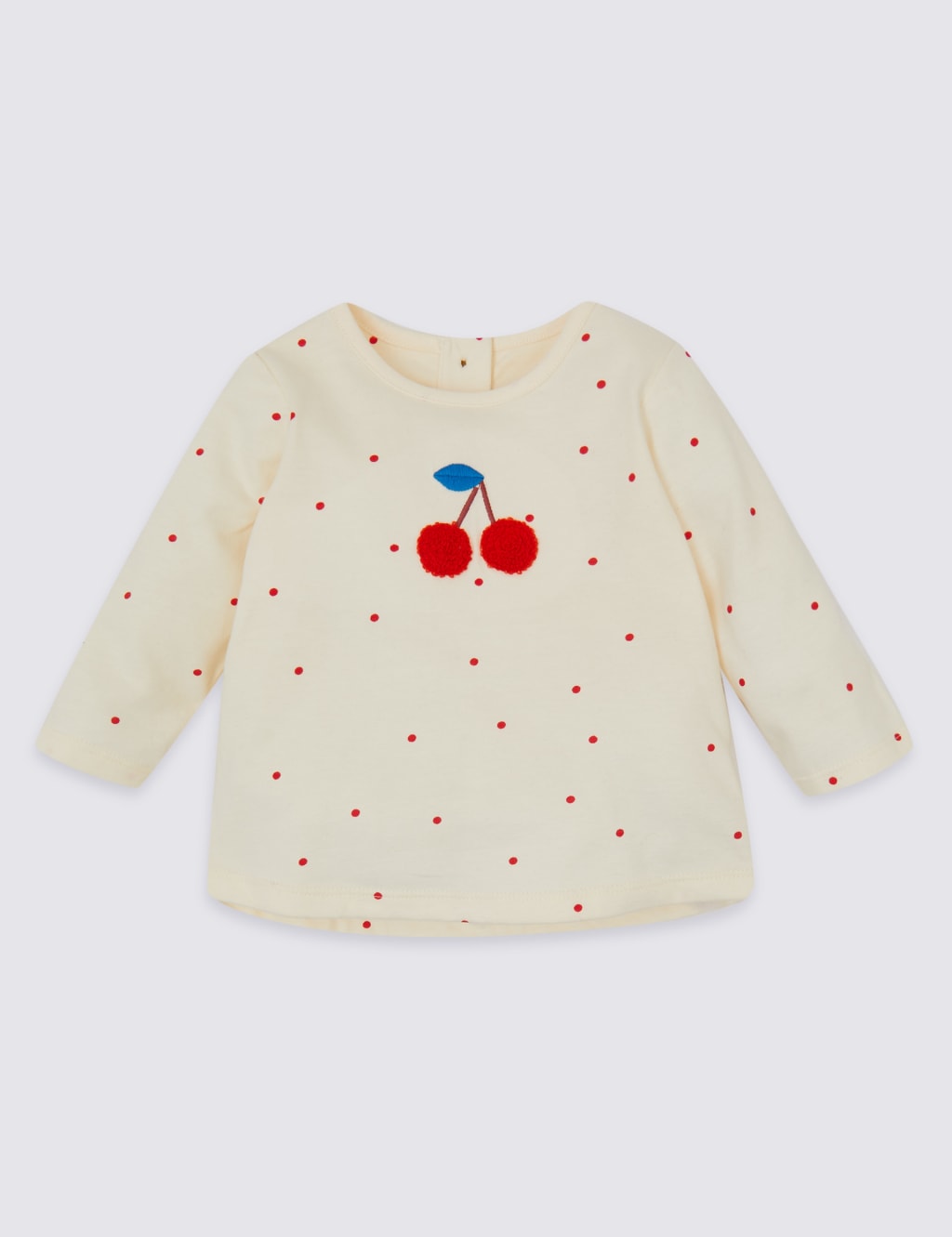Pure Cotton Cherry Print Top | M&S IE