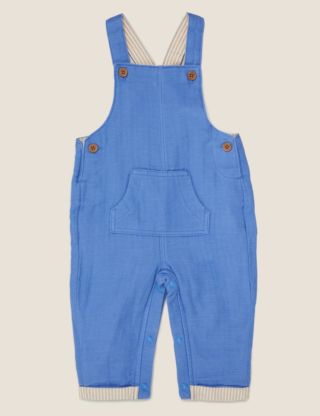 Pure Cotton Dungarees (0-3 Yrs) | M&S