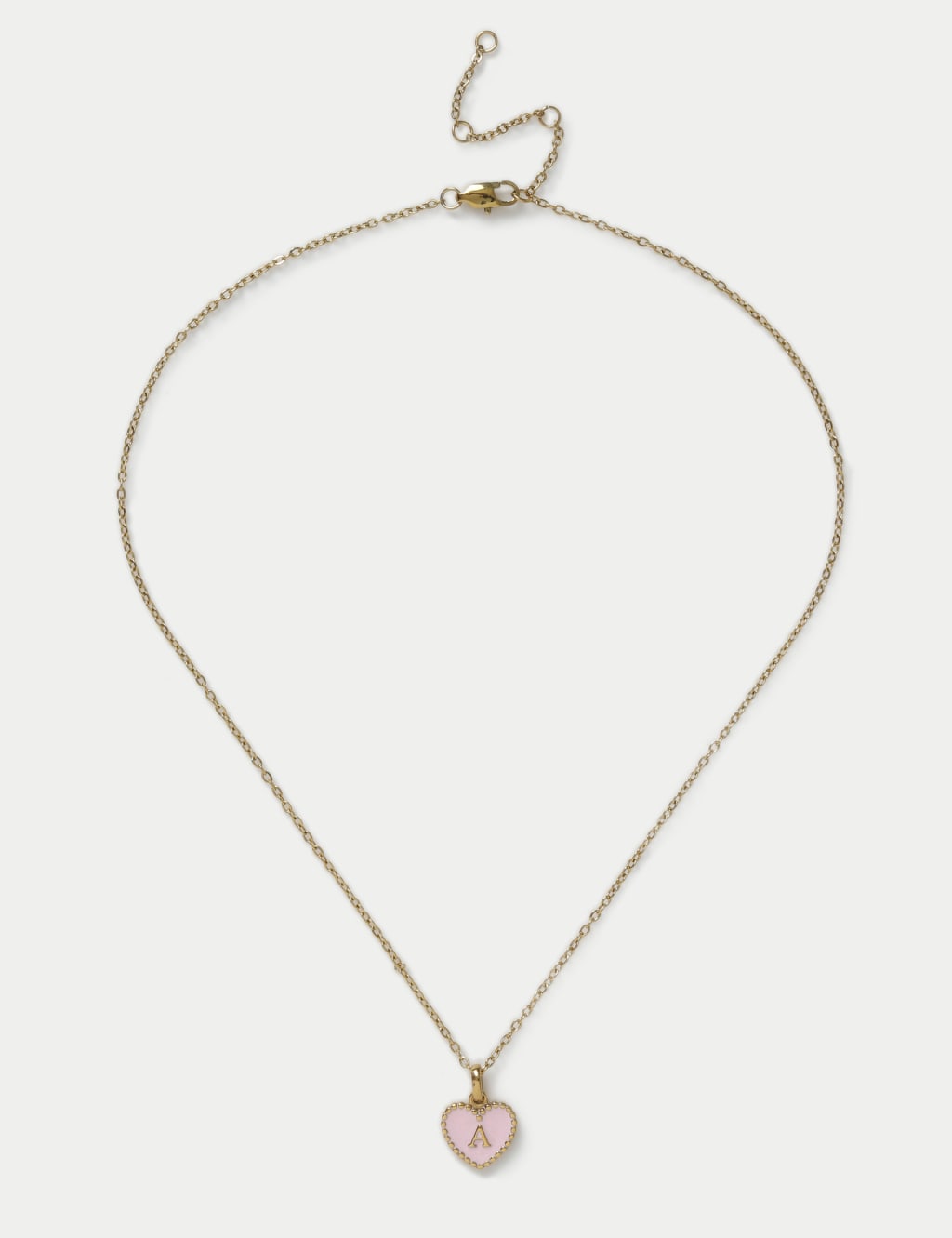 14ct Gold Plated Initial Heart Necklace | M&S Collection | M&S