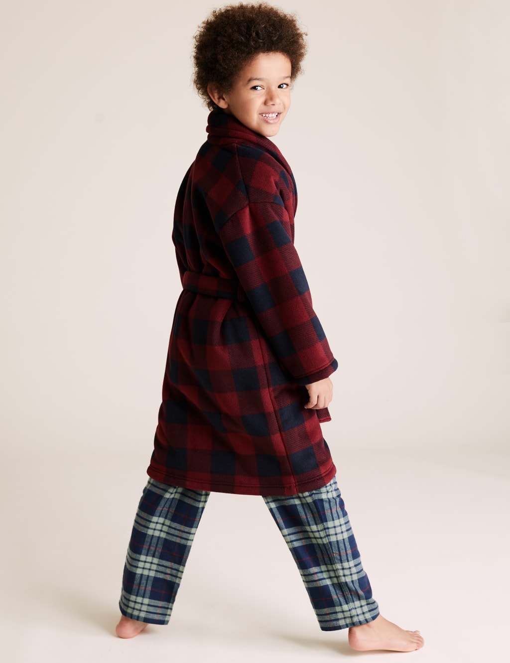 Checked Dressing Gown (6-16 Yrs) | M&S