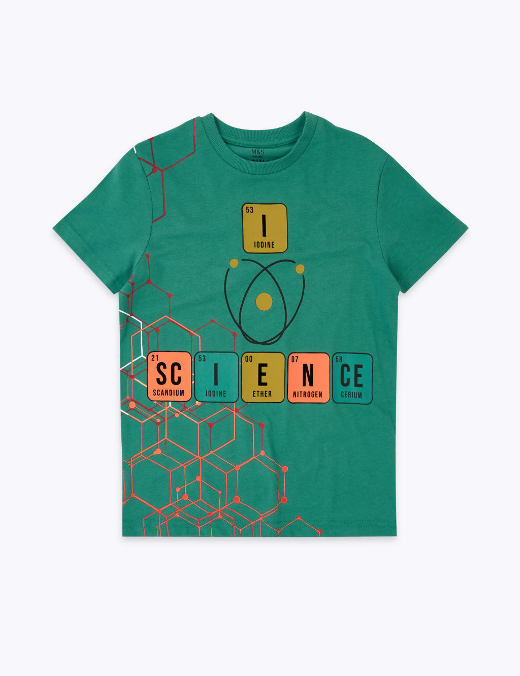 Pure Cotton Science Print T-Shirt (6-16 Yrs) | M&S