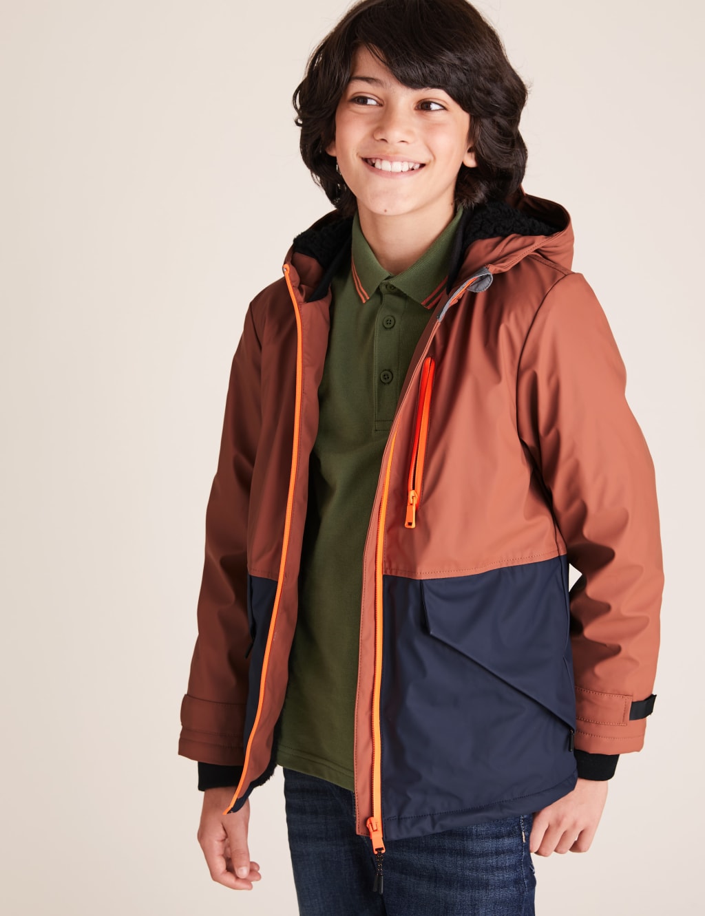 Stormwear Hooded Fisherman Jacket 6 16 Yrs M S IE