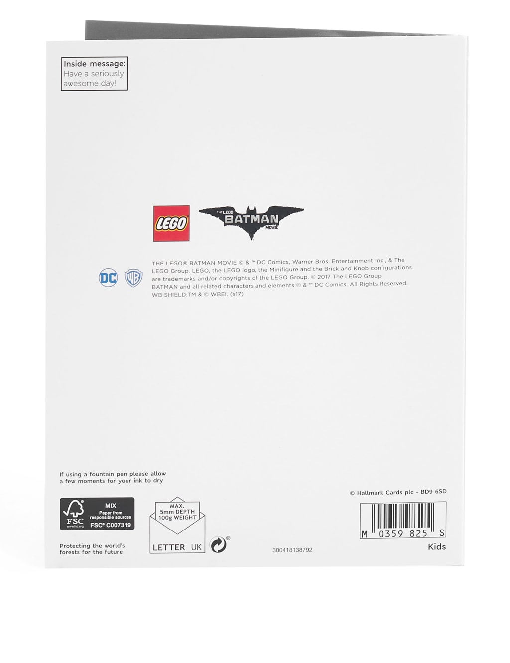 Lego Batman™ Lenticular Birthday Card | M&S