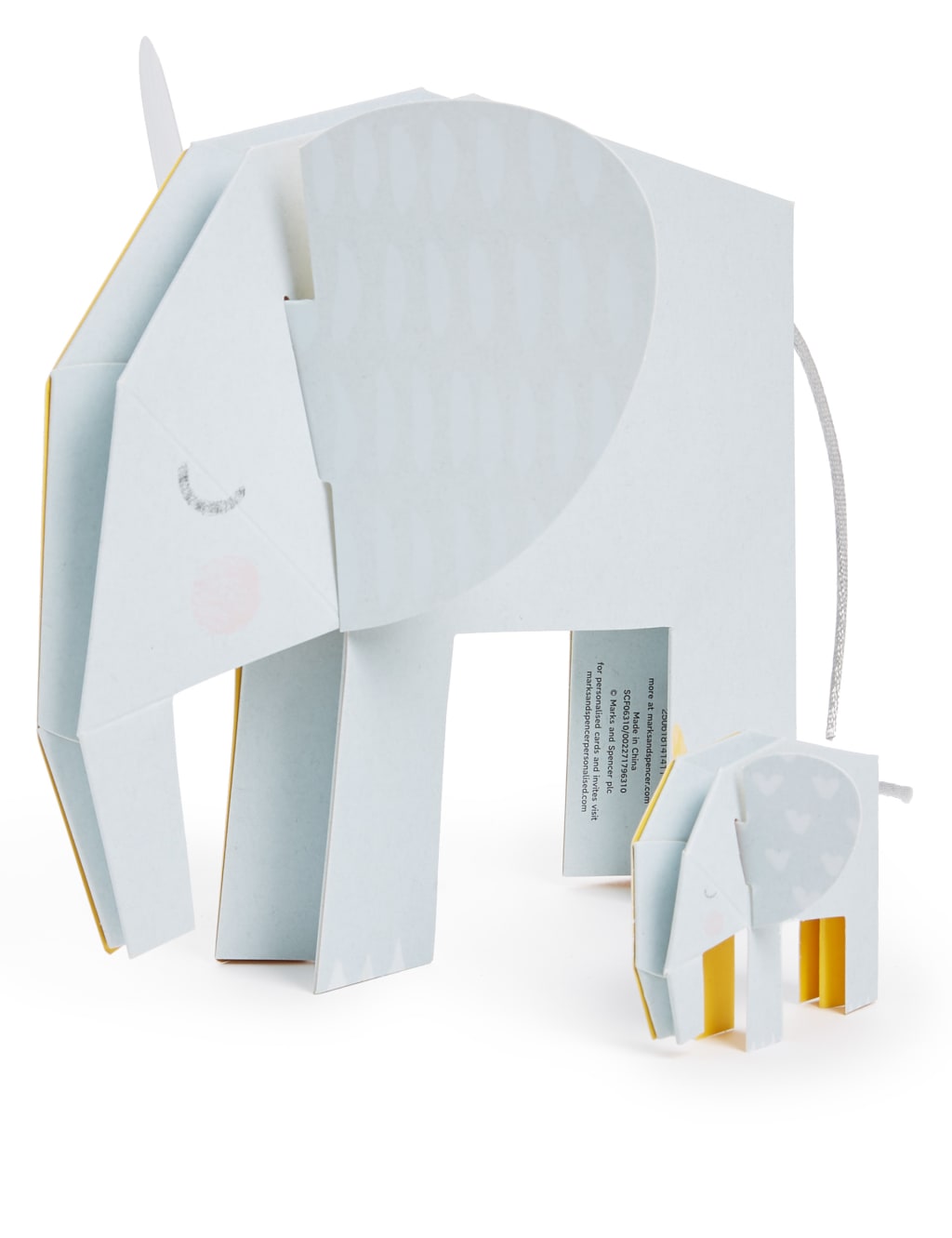 Pop-up Elephants New Baby Card | M&S