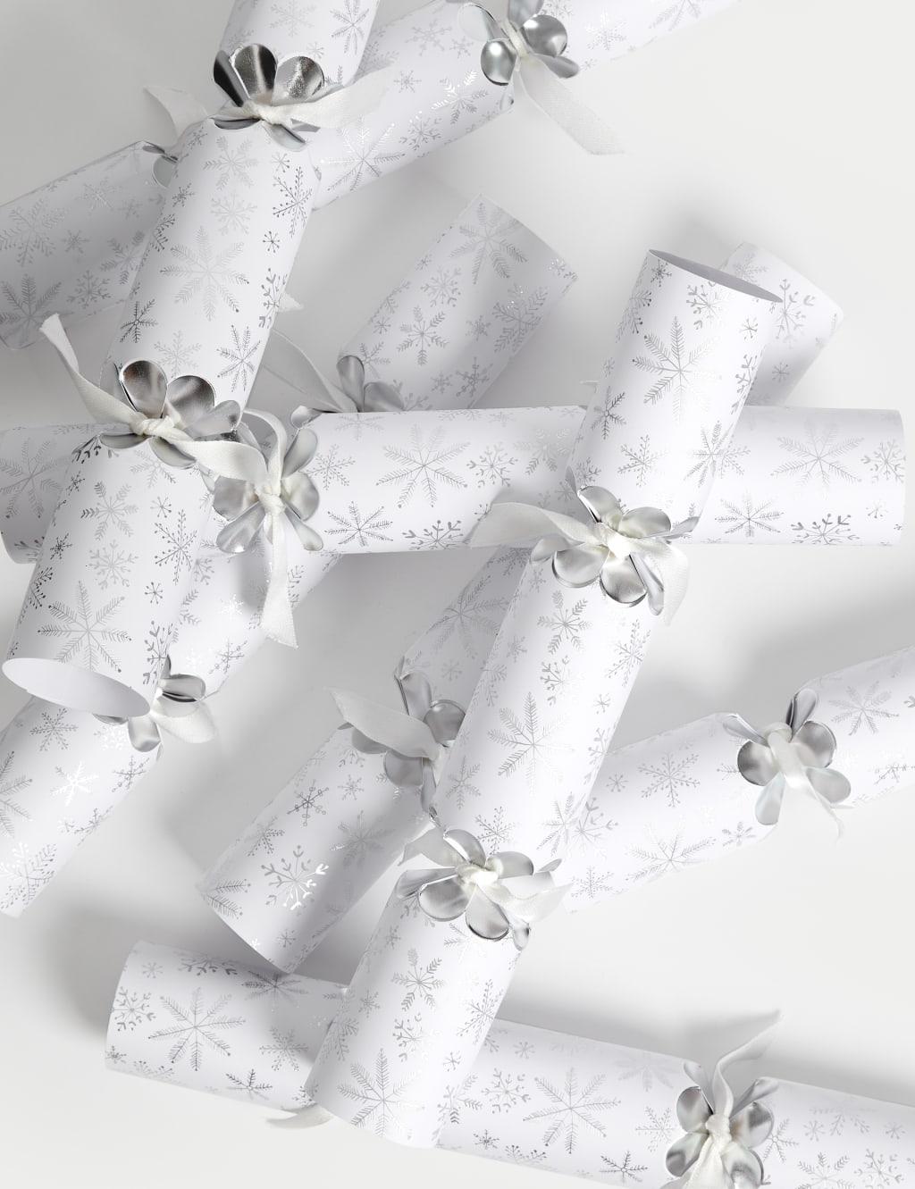 Luxury Christmas Crackers - Silver Design | M&S