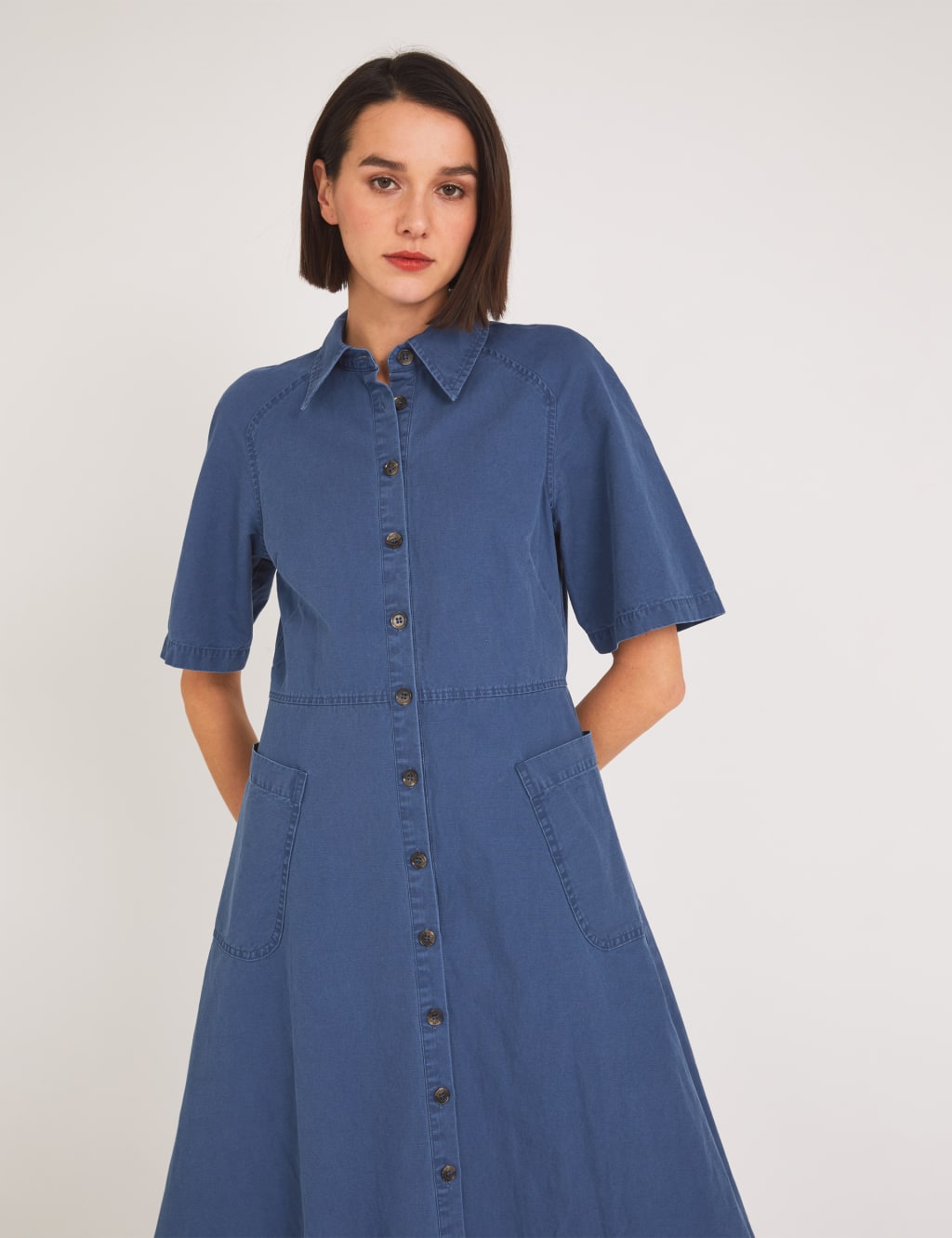 Denim Collared Midi Shirt Dress | Finery London | M&S