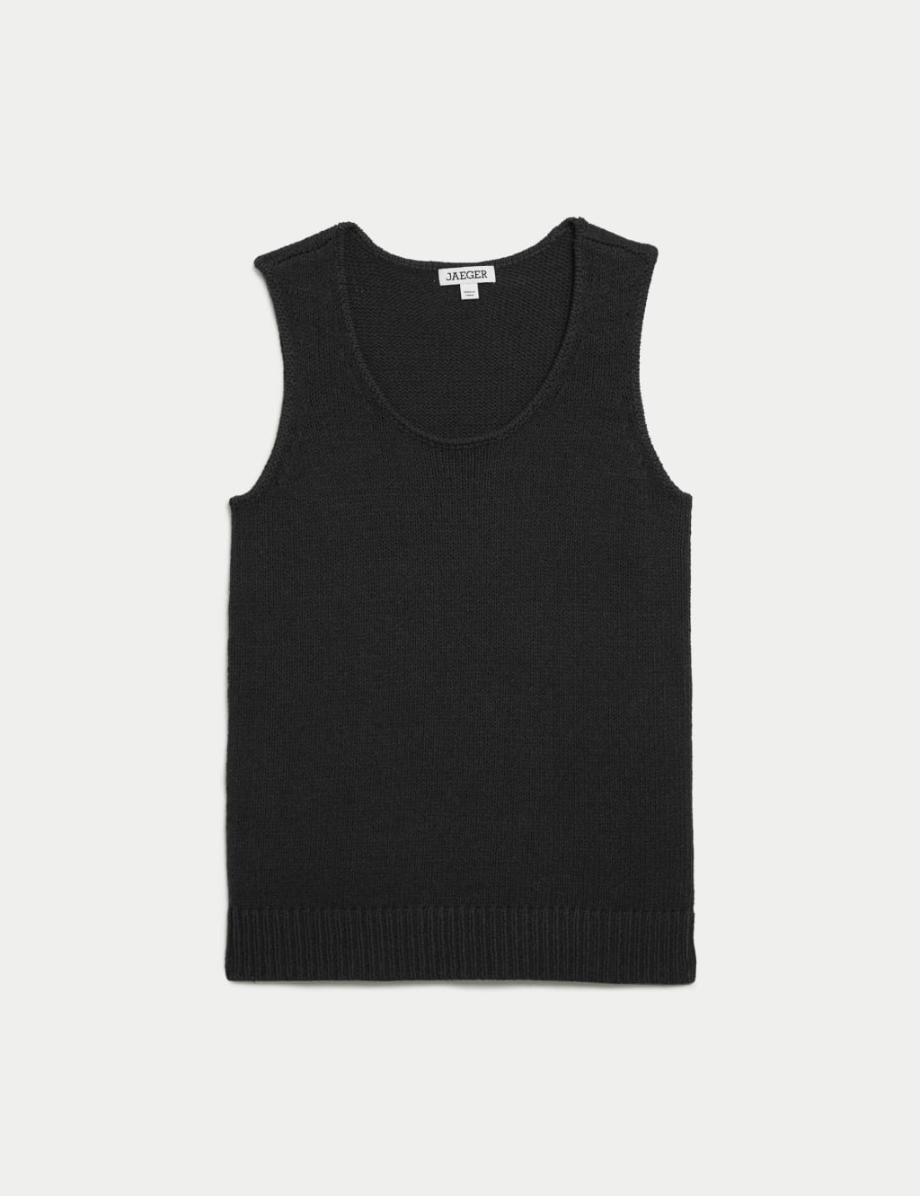 Cotton Rich Ribbed Knitted Vest | JAEGER | M&S