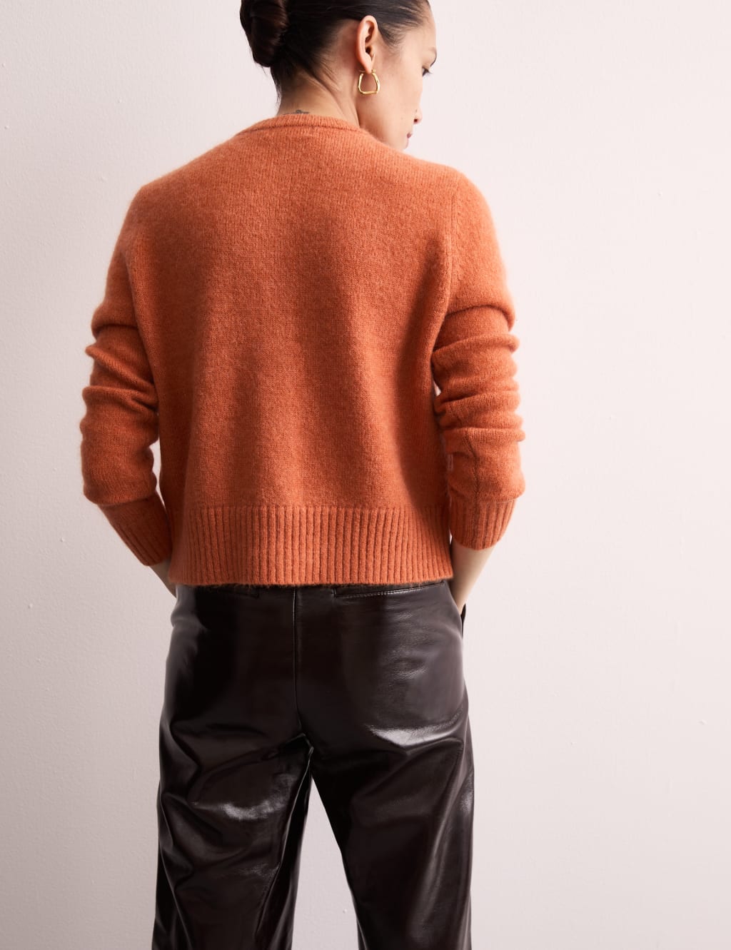 Mohair & Wool Blend Textured Cardigan | JAEGER | M&S