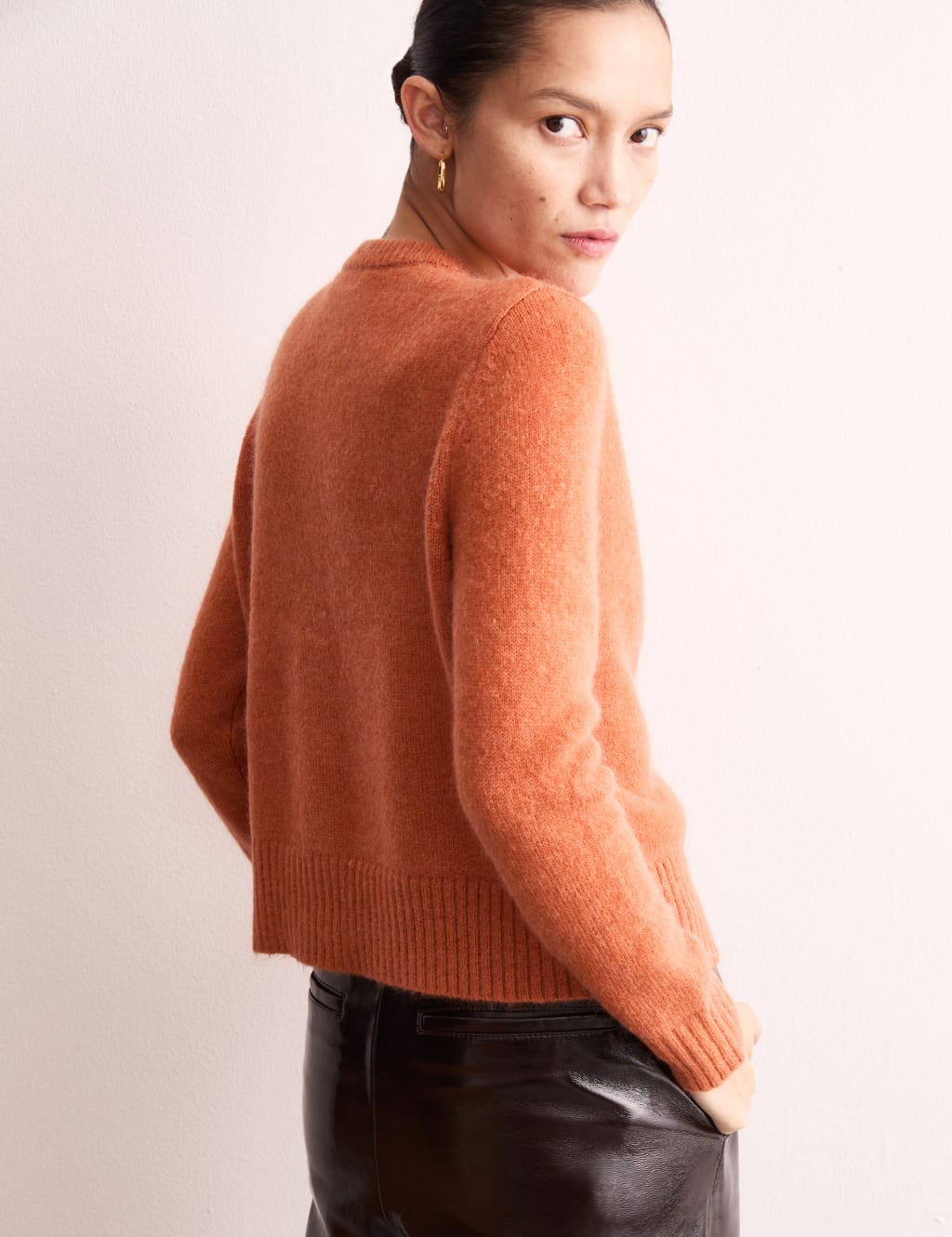Mohair & Wool Blend Textured Cardigan | JAEGER | M&S