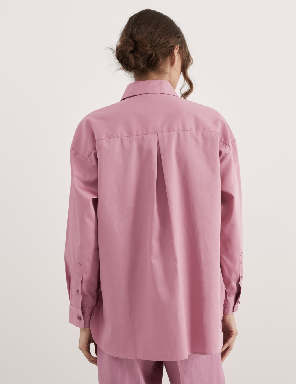 Pure Cotton Collared Relaxed Utility Shirt | JAEGER | M&S