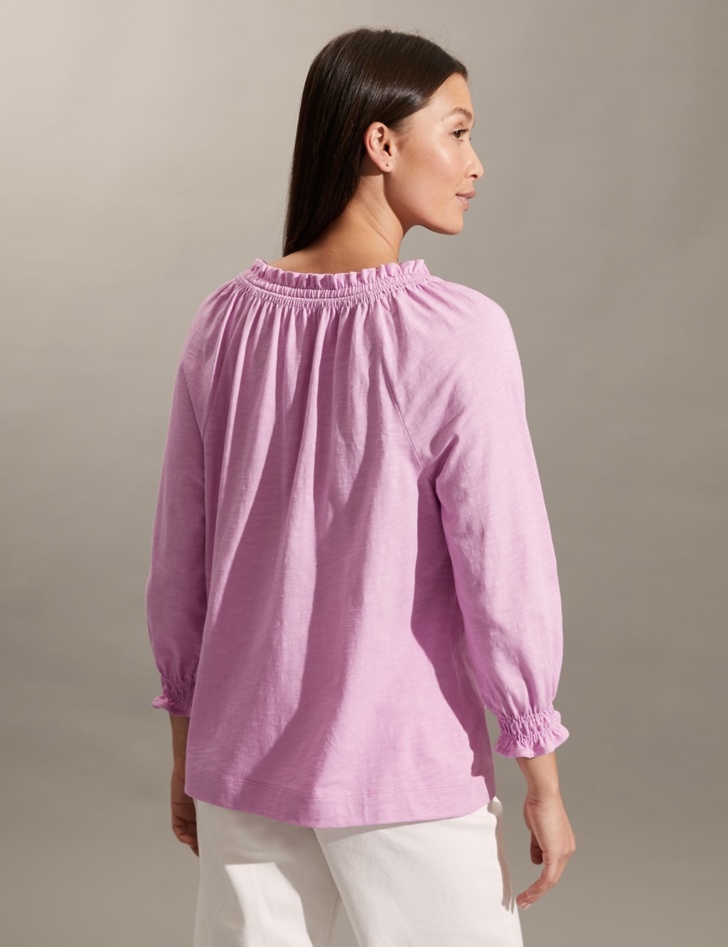 Jersey Tie Neck Top | JAEGER | M&S