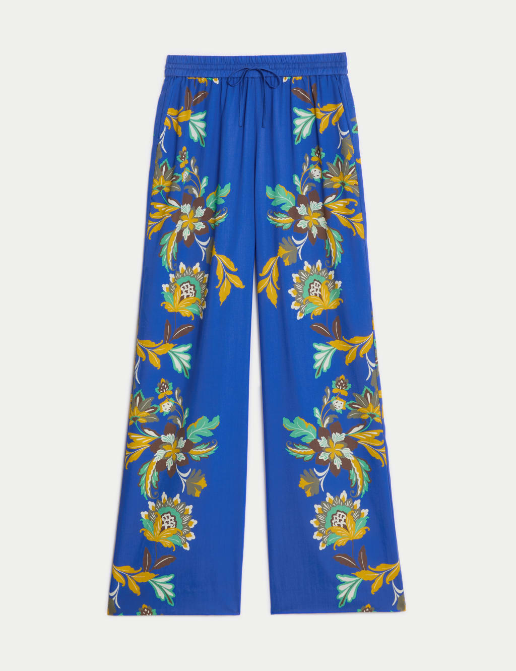 Pure Lyocell™ Floral Wide Leg Trousers | JAEGER | M&S