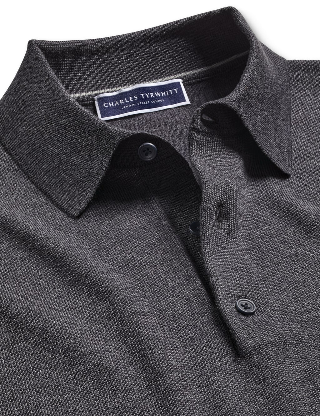 Pure Merino Wool Knitted Polo Shirt | Charles Tyrwhitt | M&S