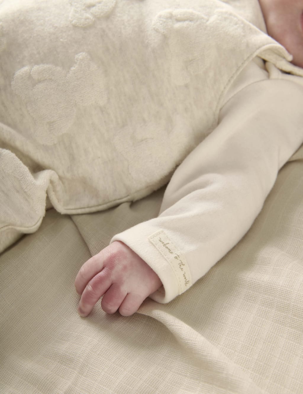 2pc Pure Cotton Teddy Top & Bottom Outfit (0-12 Mths) | Mamas & Papas | M&S