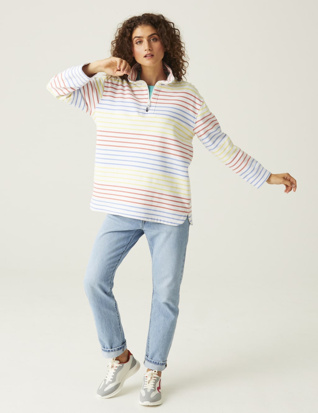 Bayletta Cotton Rich Striped Fleece | Regatta | M&S
