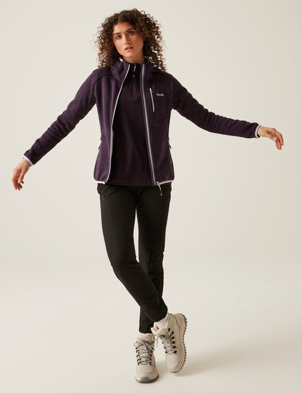 Newhill Hooded Zip Up Fleece | Regatta | M&S