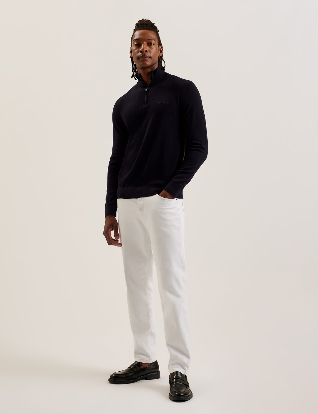 Pure Wool Zip Up Jumper | Ted Baker | M&S