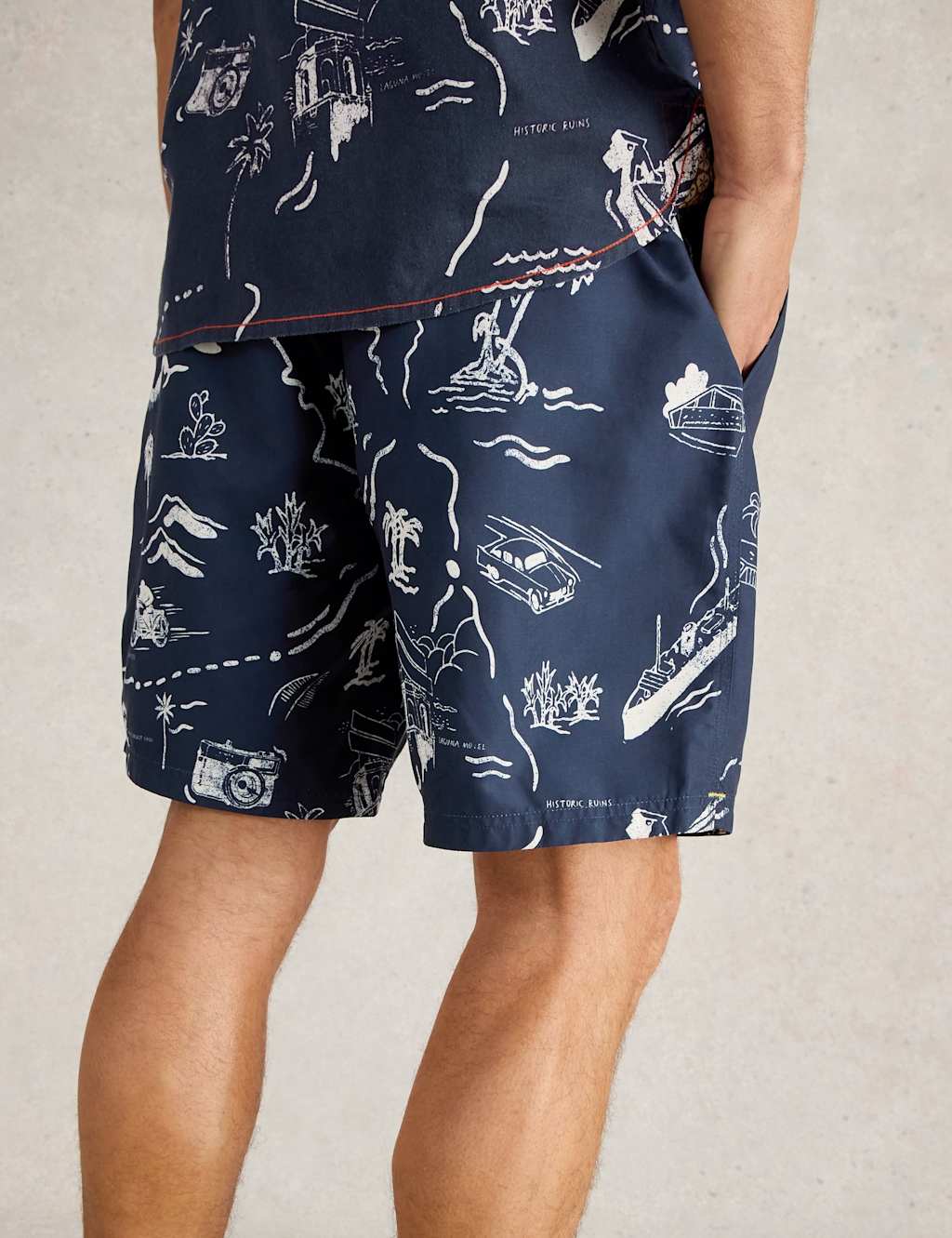 Map Print Swim Shorts | White Stuff | M&S