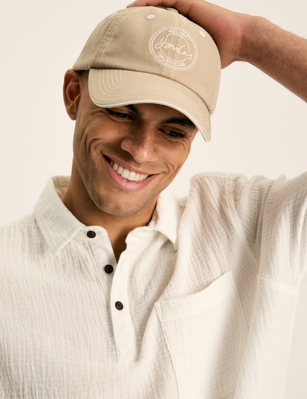 Pure Cotton Collared Textured T-Shirt | Joules | M&S