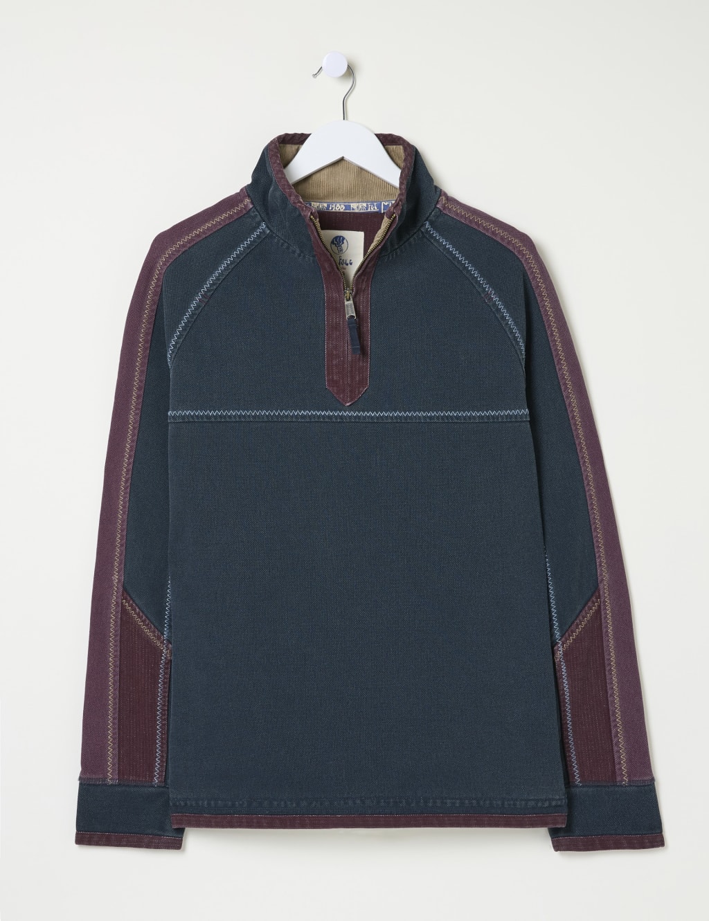 Pure Cotton Half Zip Sweatshirt | FatFace | M&S