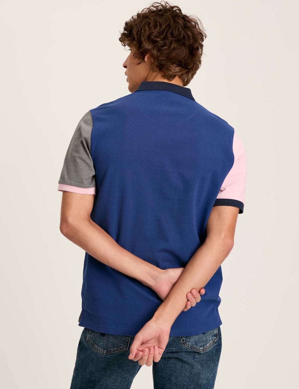 Pure Cotton Colour Block Polo Shirt | Joules | M&S