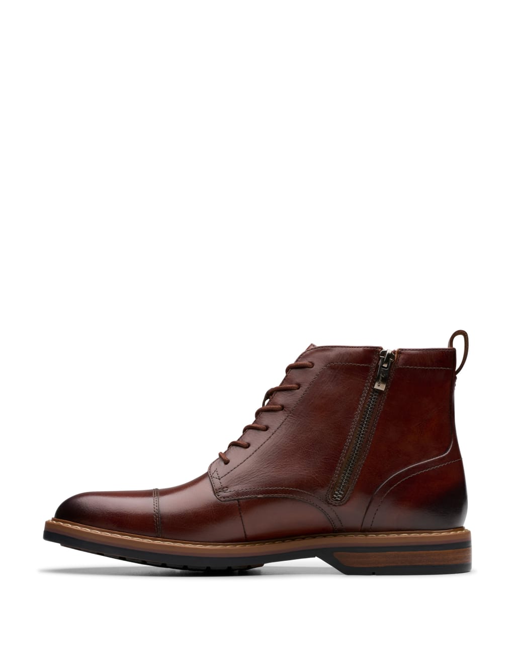 Leather Side Zip Casual Boots | Clarks | M&S