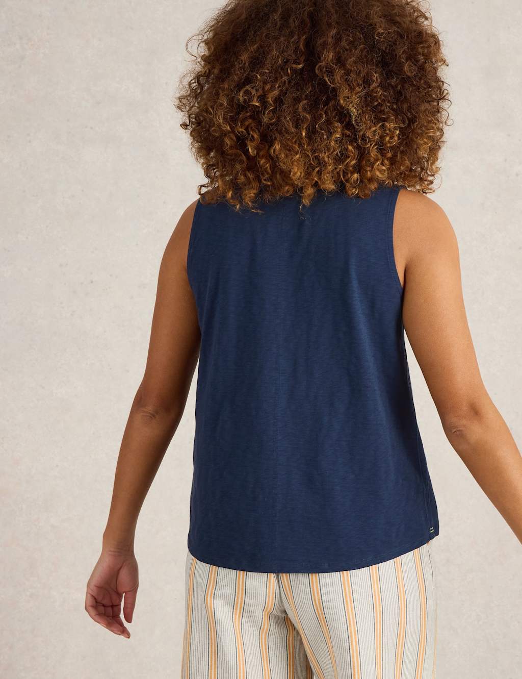 Pure Cotton Notch Neck Vest Top | White Stuff | M&S