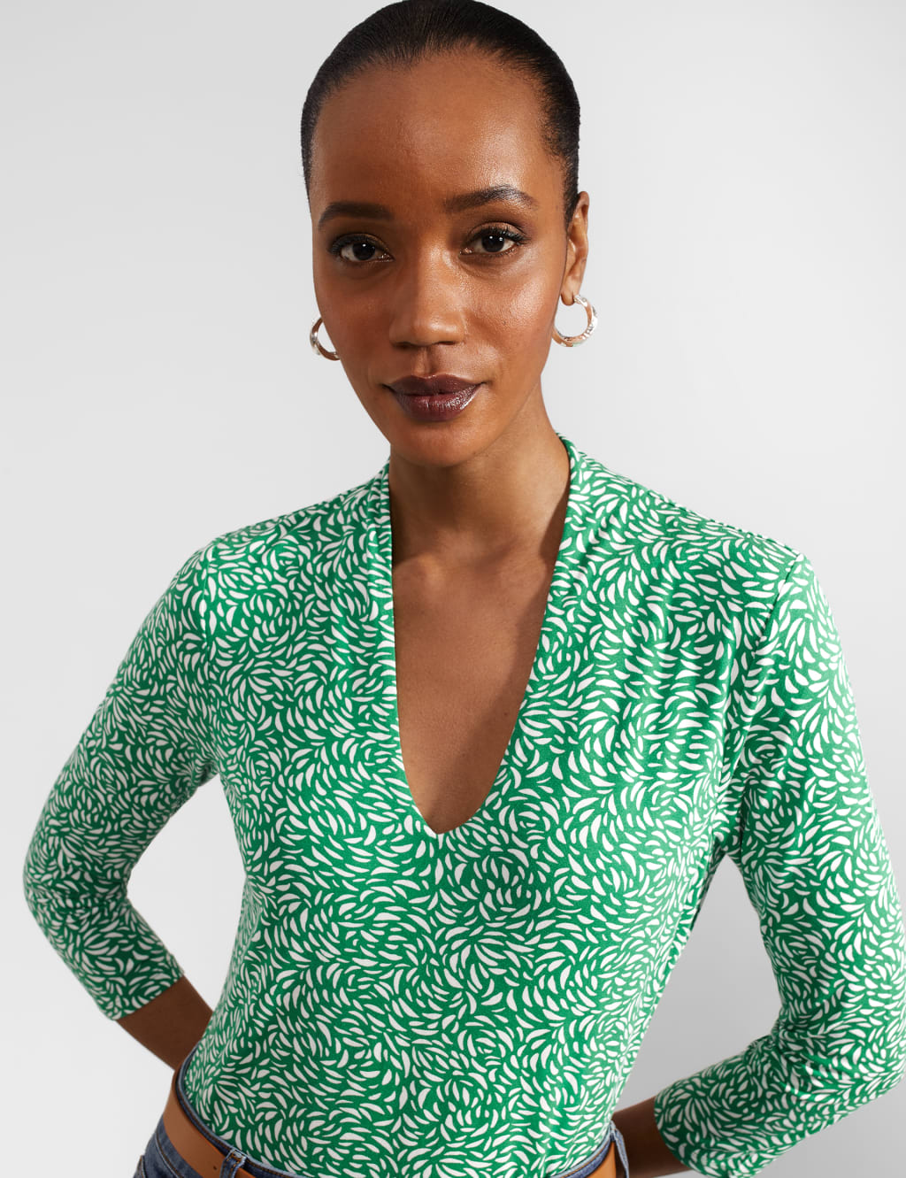 Printed V-Neck Top | HOBBS | M&S