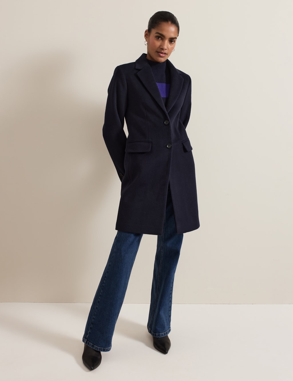 Wool Rich Single Breasted Tailored Coat | Phase Eight | M&S