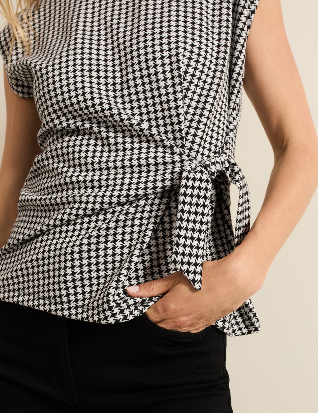 Jacquard Round Neck Top | Phase Eight | M&S