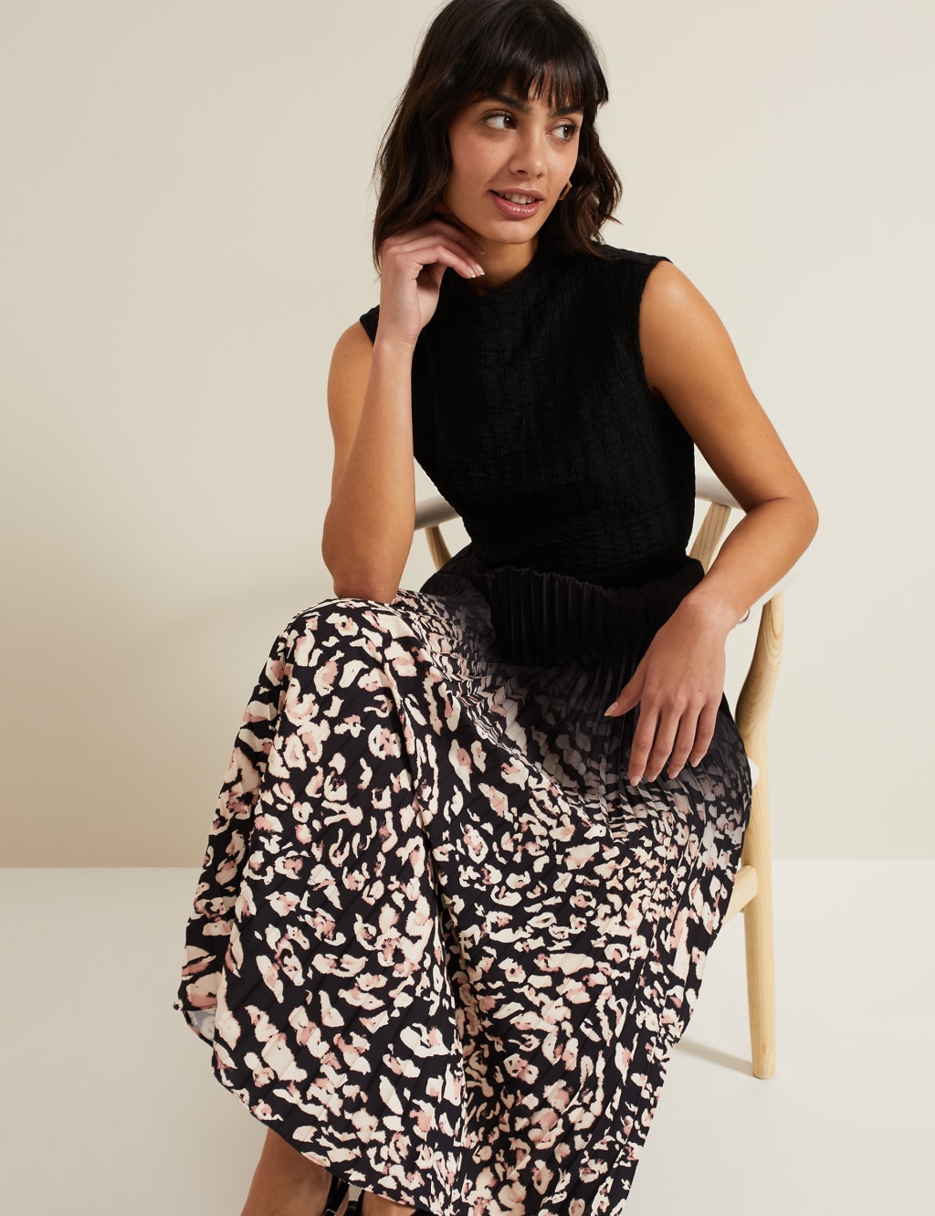 High Neck Textured Top | Phase Eight | M&S