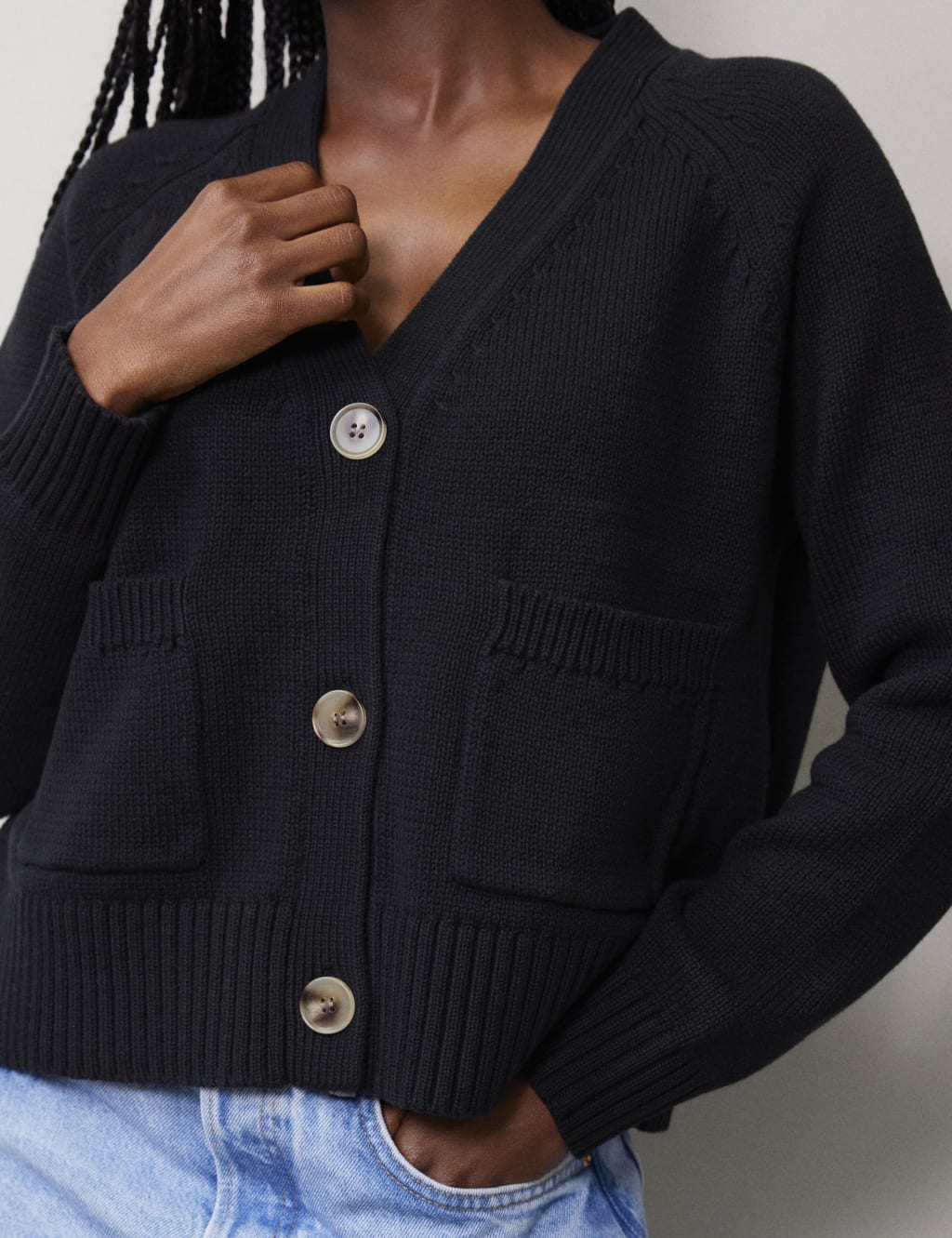 Pure Cotton Button Front Cardigan | Albaray | M&S