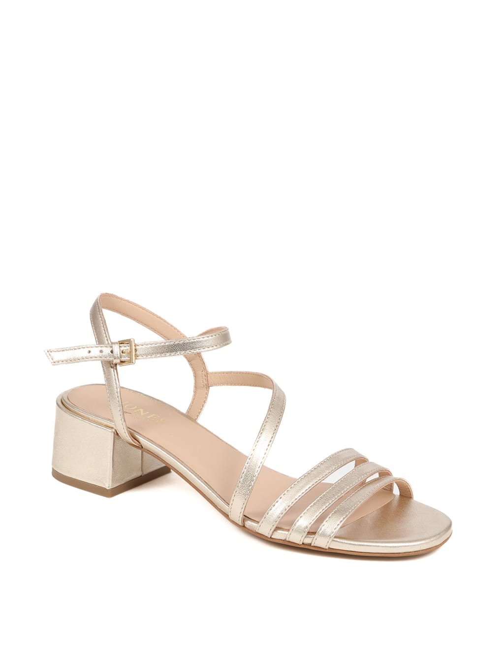 Leather Ankle Strap Block Heel Sandals | Jones Bootmaker | M&S
