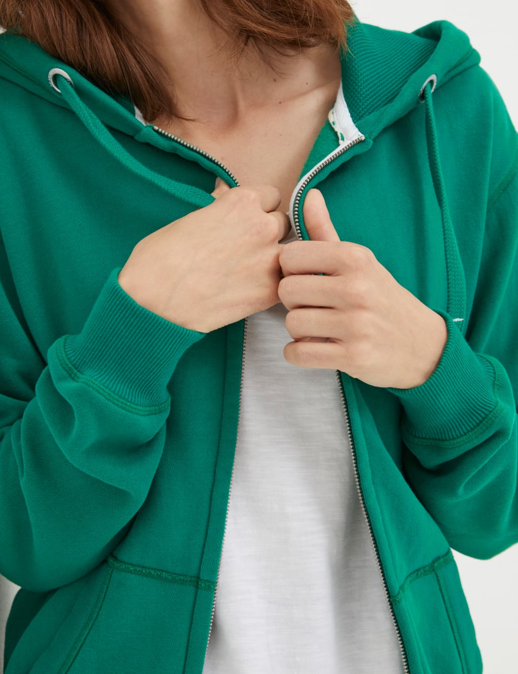 Cotton Rich Zip Up Hoodie | FatFace | M&S