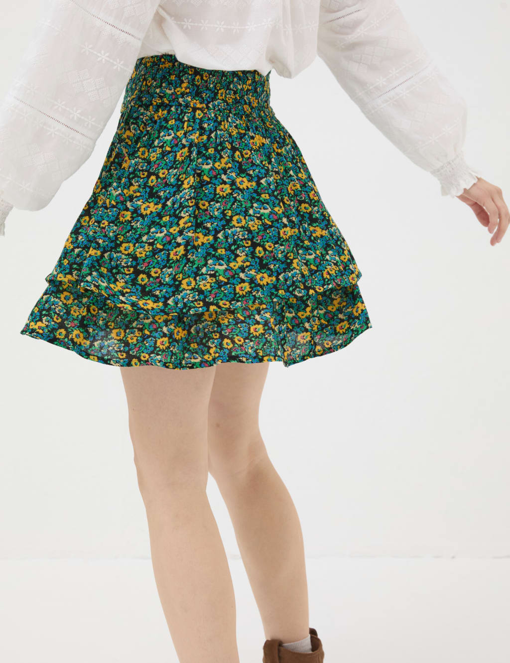 Floral Mini Skater Skirt | FatFace | M&S