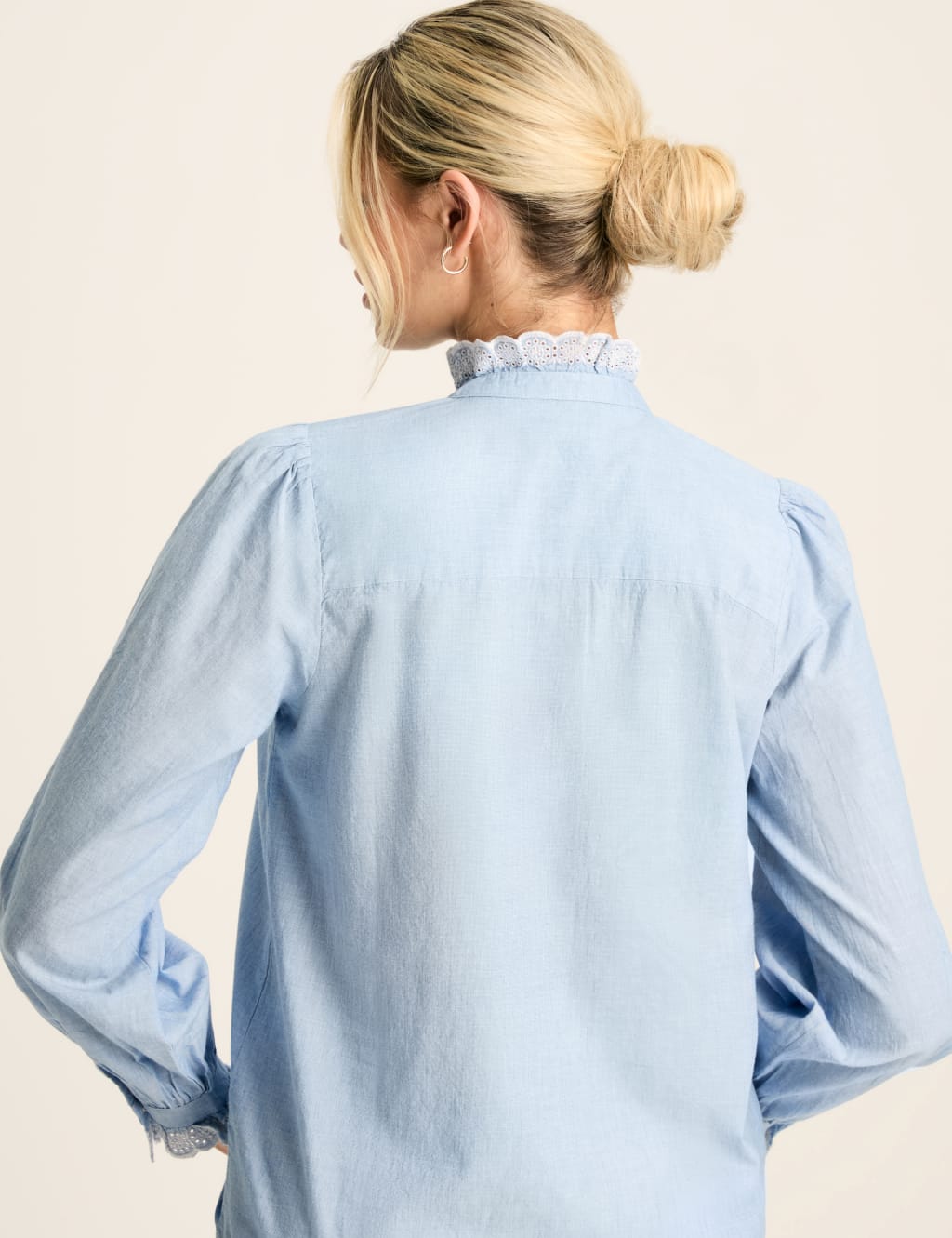 Pure Cotton Frill Detail Blouse | Joules | M&S