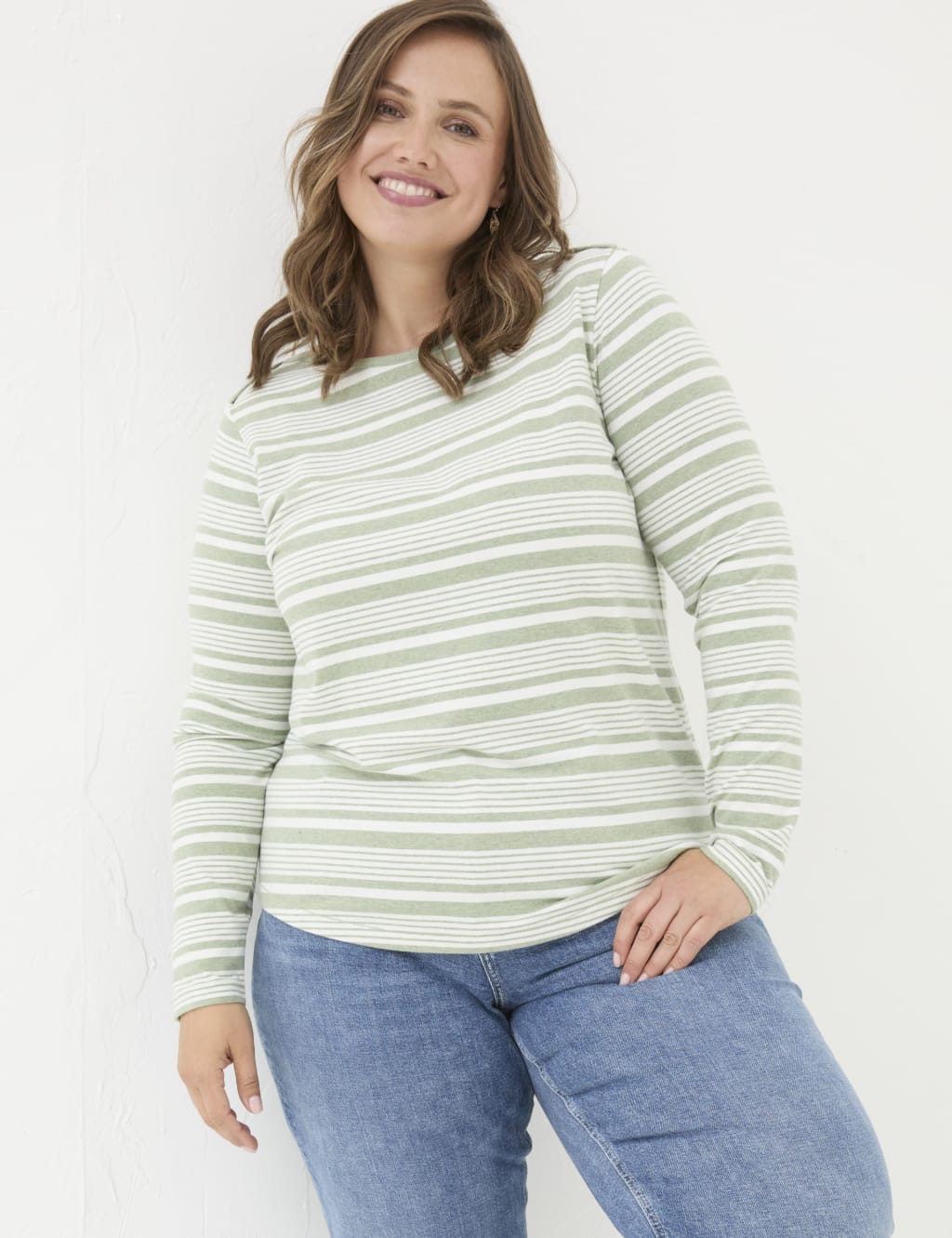 Cotton Rich Striped Top | FatFace | M&S