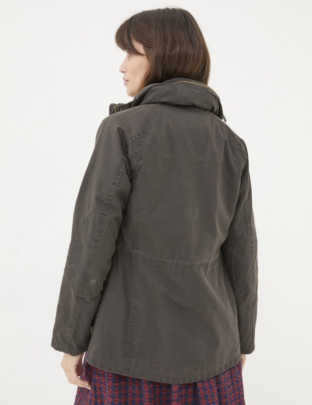 Cotton Rich Hooded Short Utility Coat | FatFace | M&S
