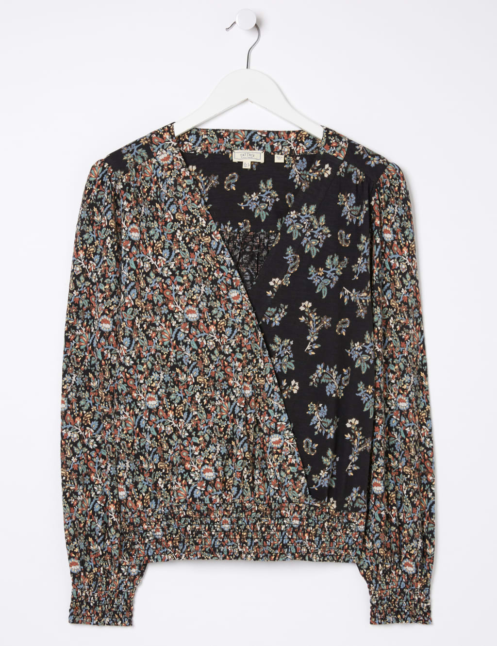 Pure Cotton Floral Wrap Top | FatFace | M&S