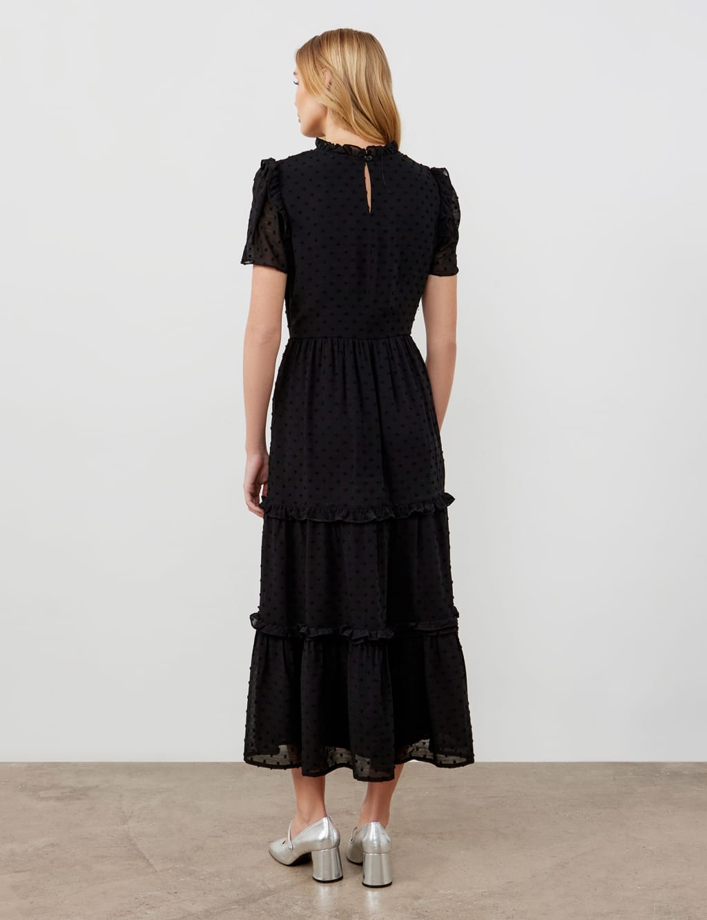 Crew Neck Ruffle Midaxi Tiered Dress | Finery London | M&S Crew Neck Ruffle Midaxi Tiered Dress | Finery London | M&S