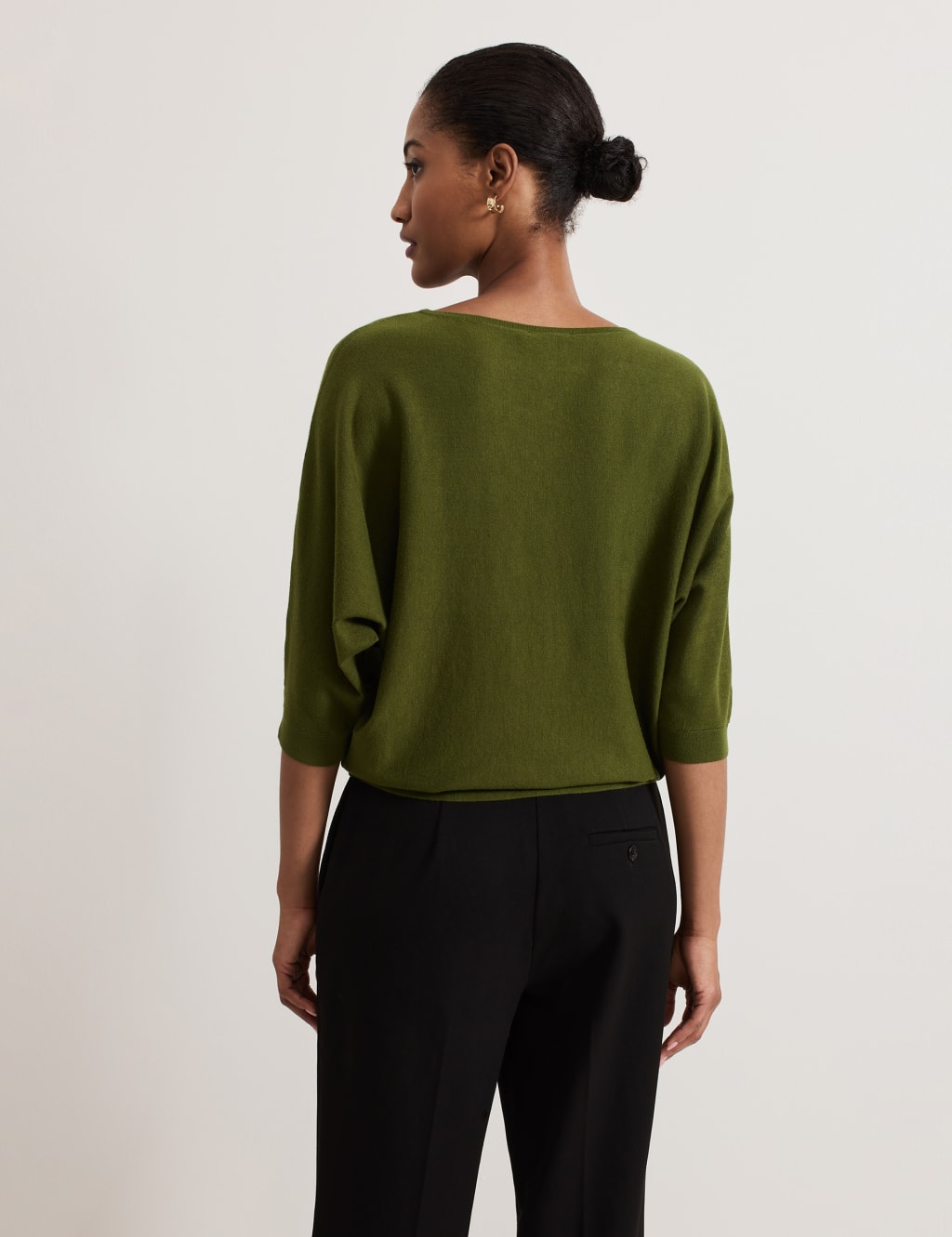 Round Neck Batwing Sleeve Jumper | Phase Eight | M&S
