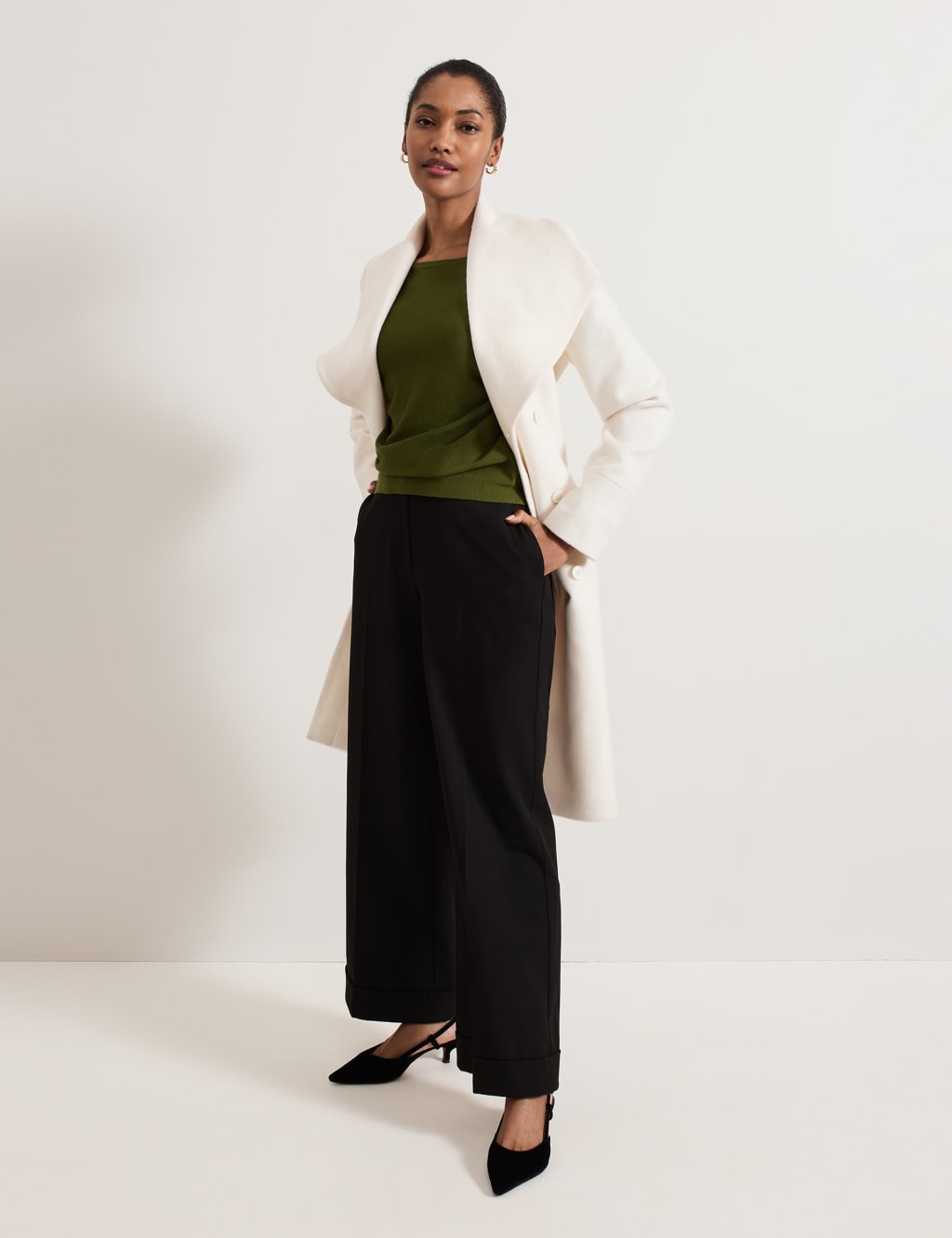 Round Neck Batwing Sleeve Jumper | Phase Eight | M&S