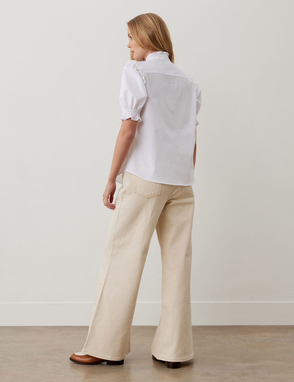Pure Cotton Frill Detail Shirt | Finery London | M&S