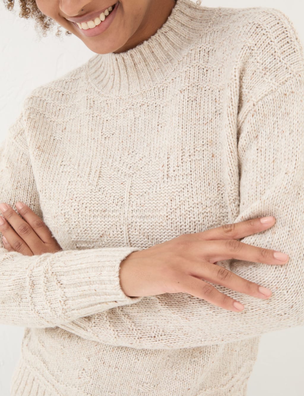 Wool Blend Snowflake Jumper | FatFace | M&S