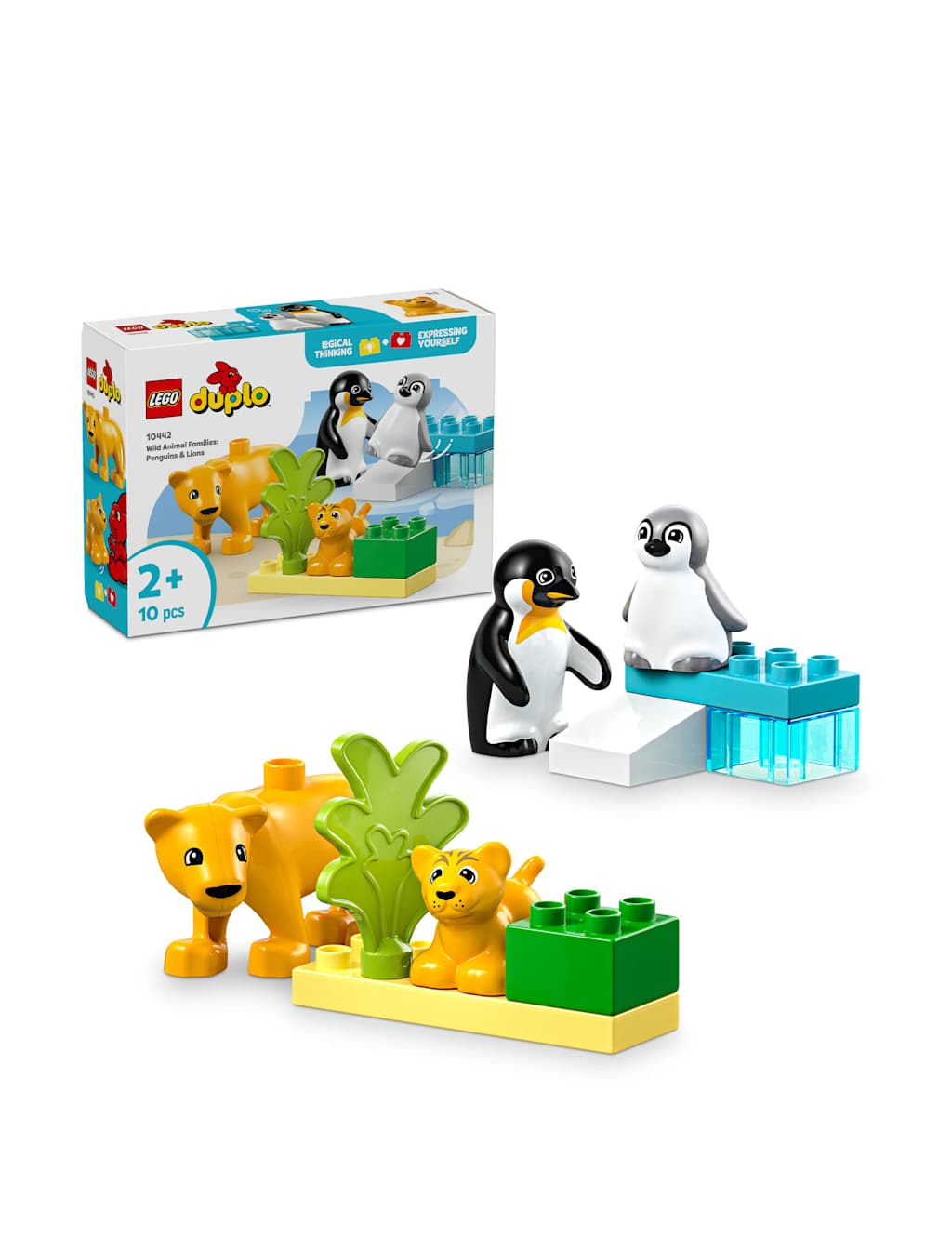 LEGO® DUPLO Wild Animal Families: Penguins & Lions 10442 (2+ Yrs ...
