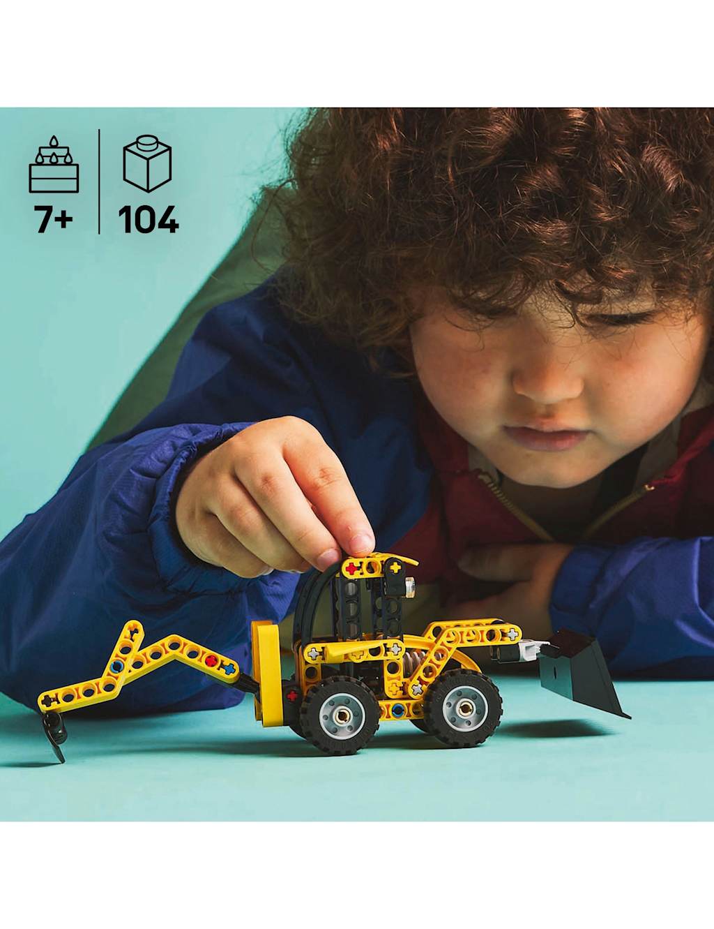 LEGO® Technic Backhoe Loader Construction Toy 42197 (7+ Yrs) | Lego | M&S