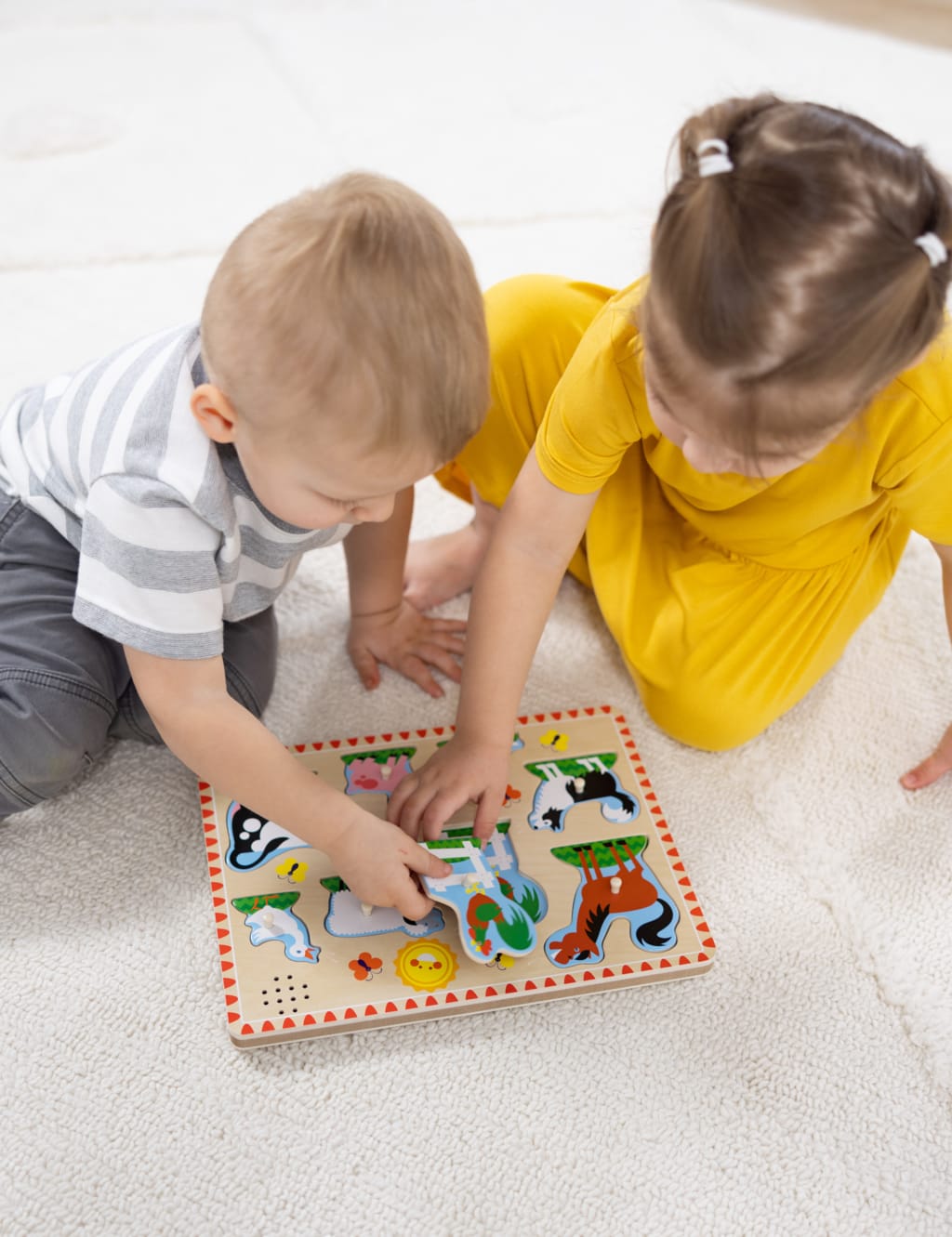 Farm Animals Sound Puzzle 2 5 Yrs Melissa Doug M S