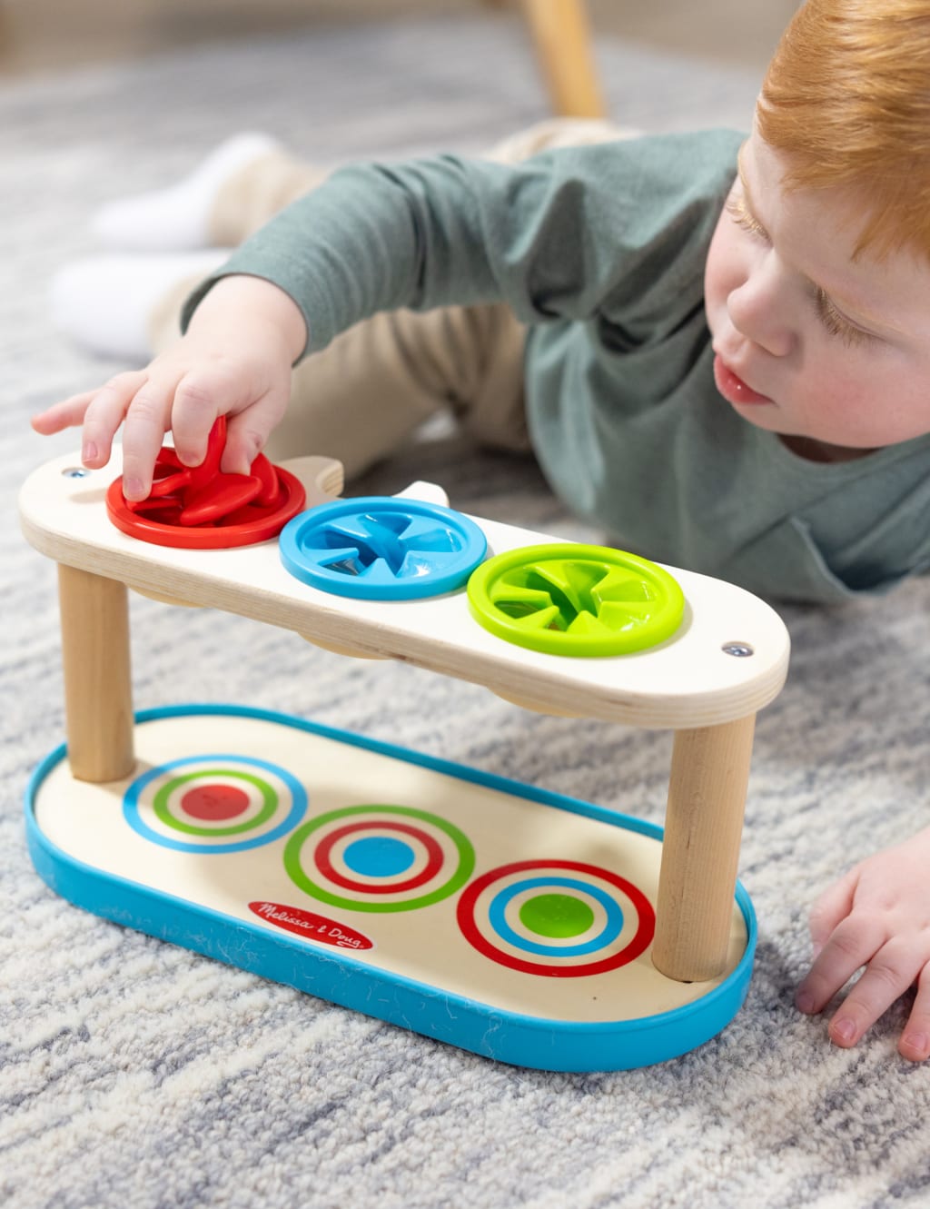 Match Push Spinning Tops 2 5 Yrs Melissa Doug M S