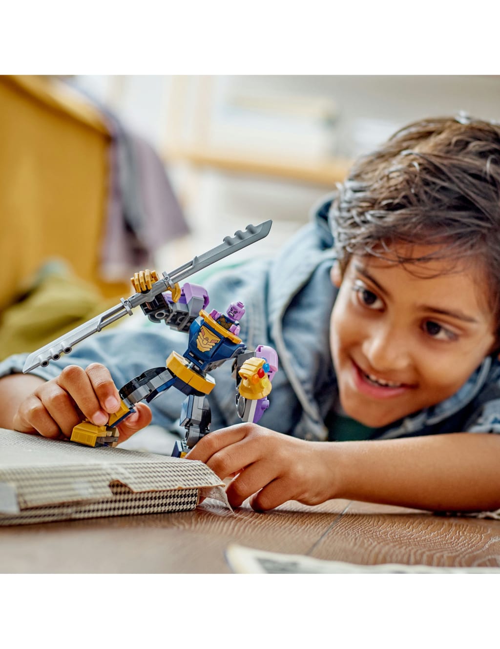 LEGO Marvel Thanos Mech Armour Figure Set (6+ Yrs) | Lego | M&S